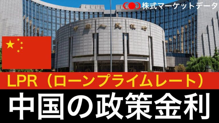 中国の政策金利「LPR（ローンプライムレート）」の推移とチャート